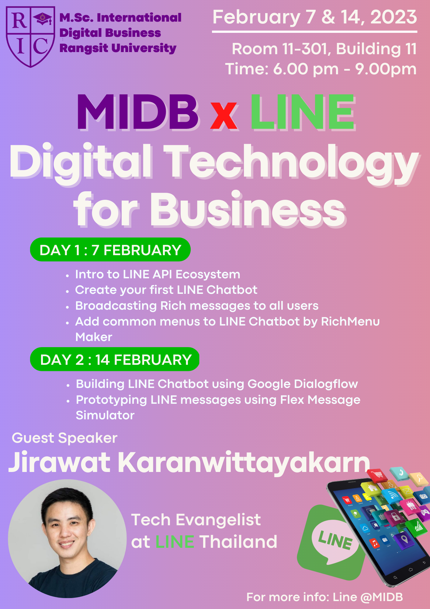 MIDB X LINE Digital Technology for Business - RANGSIT UNIVERSITY ...